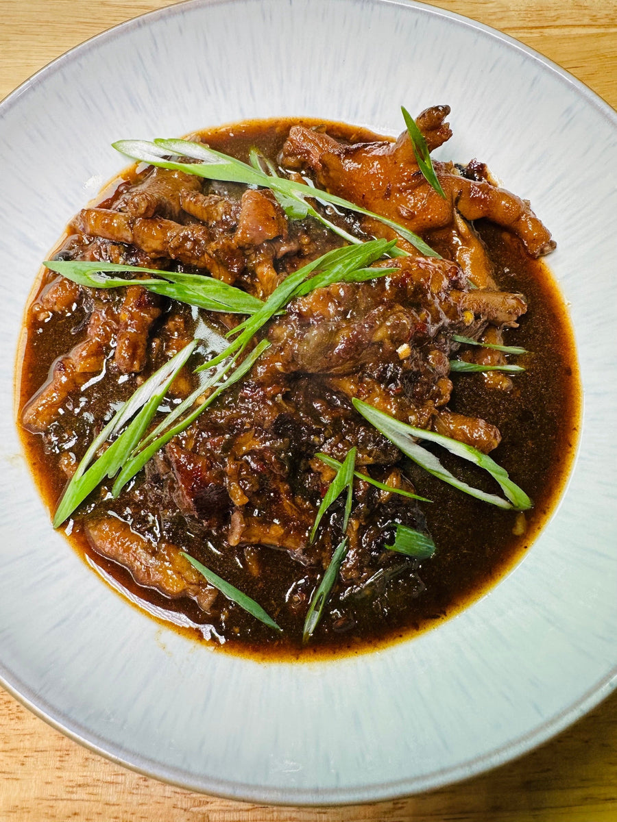 Braised Chicken Feet with Pineapple Jerk Seasoning and Spiced Oil (Jam ...